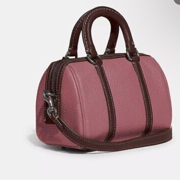 Coach | Bags | Coach Ruby Satchel 8 In Colorblock Pewterrouge Multi ...